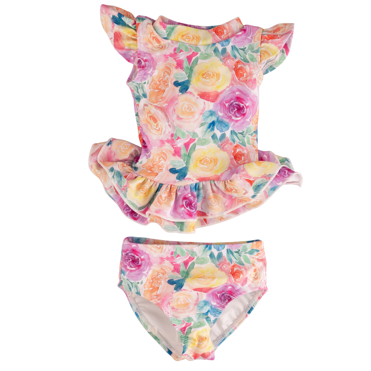The "Isabella" Girls 2 Piece Twirl Rashguard Set – Current Tyed